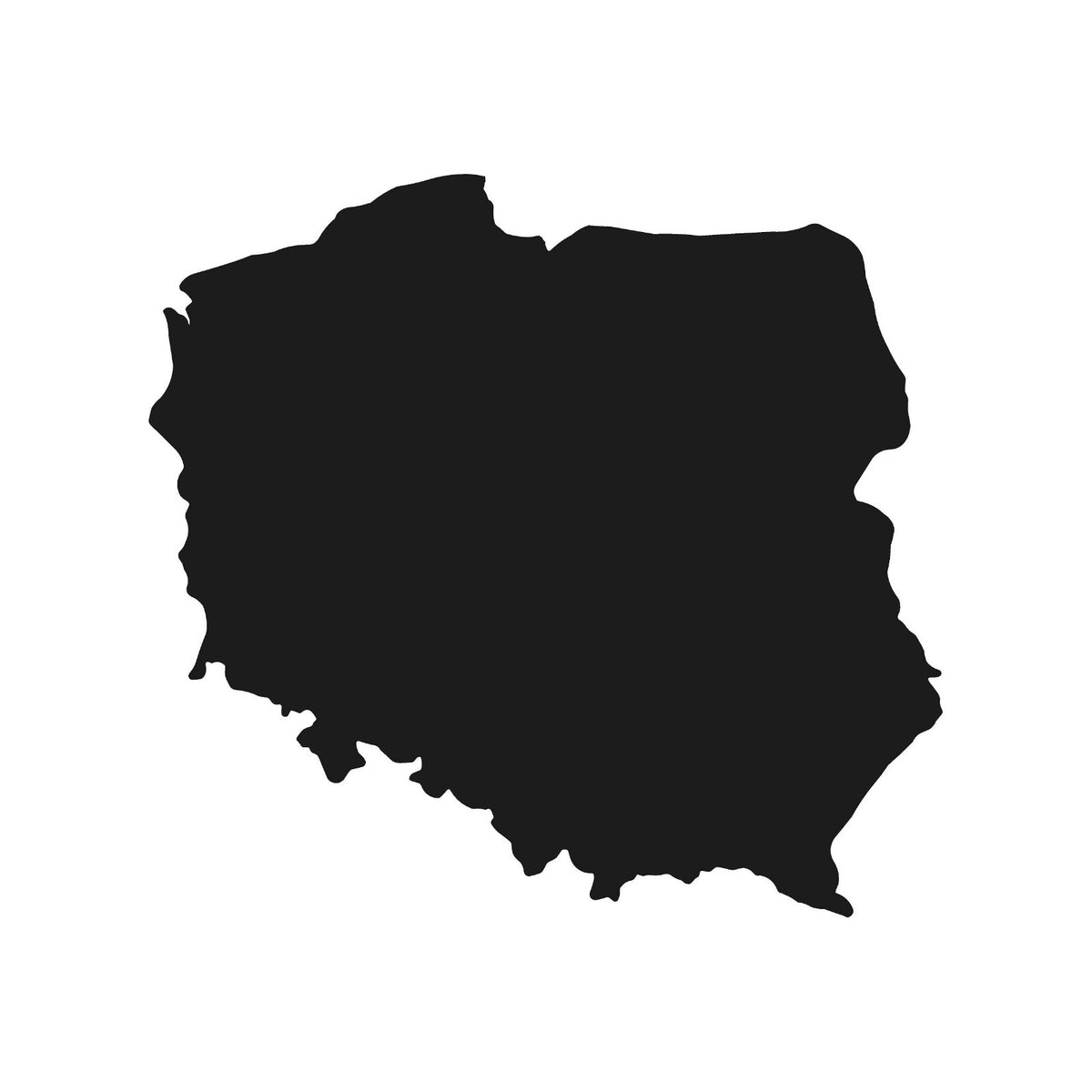 Poland country outline Vinyl Decal Laptop Car PL Window Sticker – Kandy ...