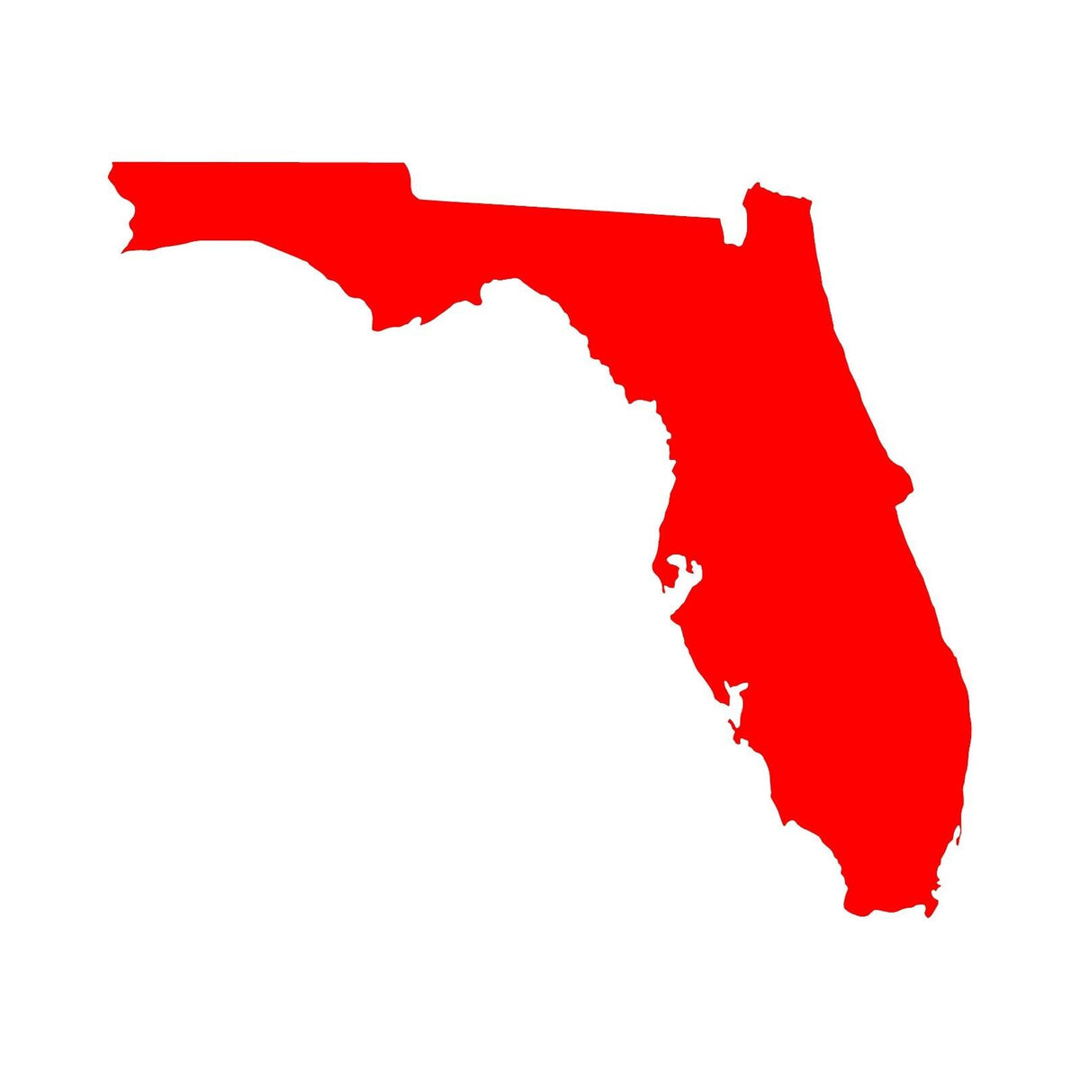 Florida State Outline Vinyl Decal Car Window Laptop Sticker – Kandy ...