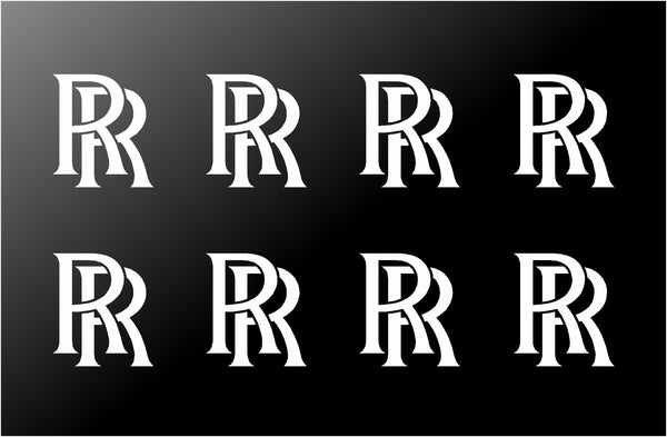 Rolls Royce Logo Vinyl Decals Phone Laptop Dash Small 1" Stickers Set ...