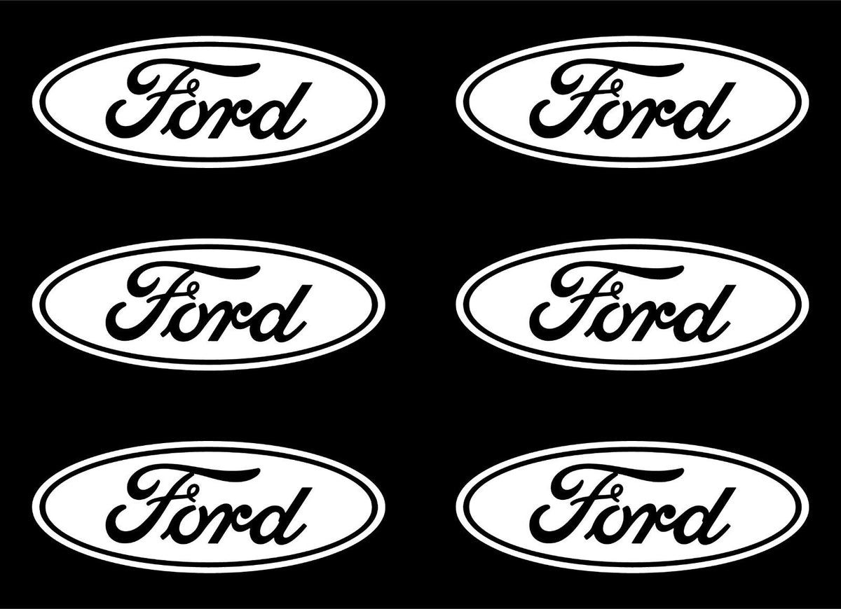 Small Ford Logo 6 Small Vinyl Decals Sticker decal 2" 3" Ford Symbol S ...