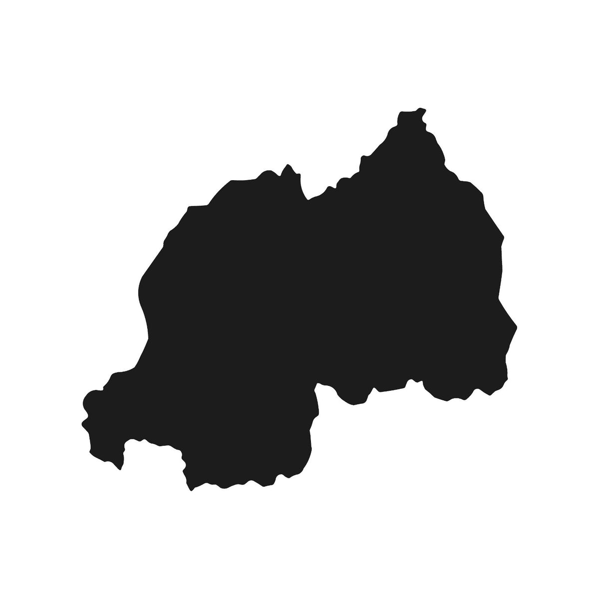 Rwanda country outline Vinyl Decal Laptop Car Window Sticker – Kandy ...