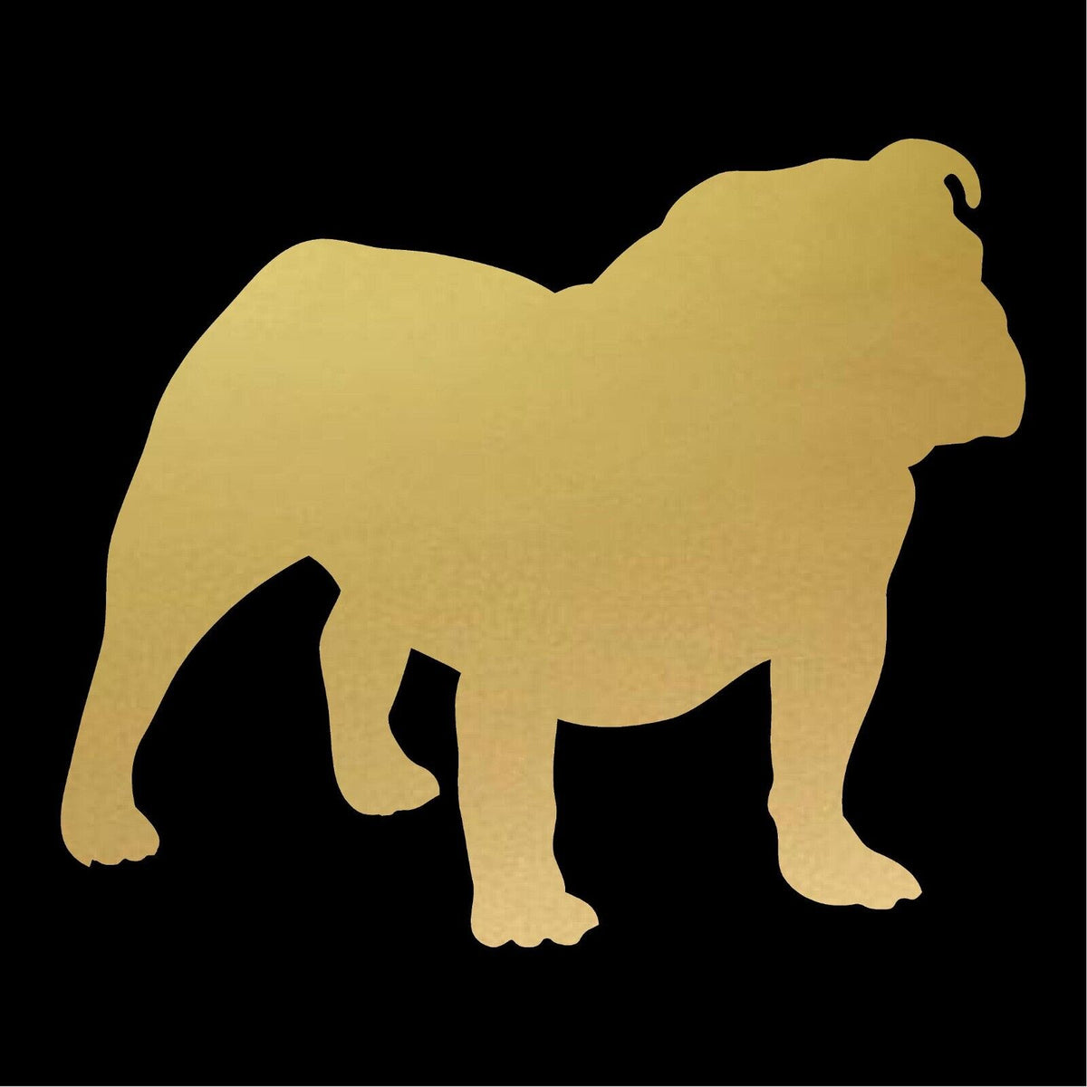 Bulldog Vinyl Decal Car Window Laptop Dog Breed Silhouette Sticker ...