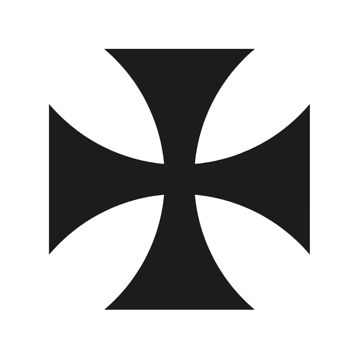 Cross Pattee Vinyl Decal Patty Cross Christian Religious symbol Sticke ...