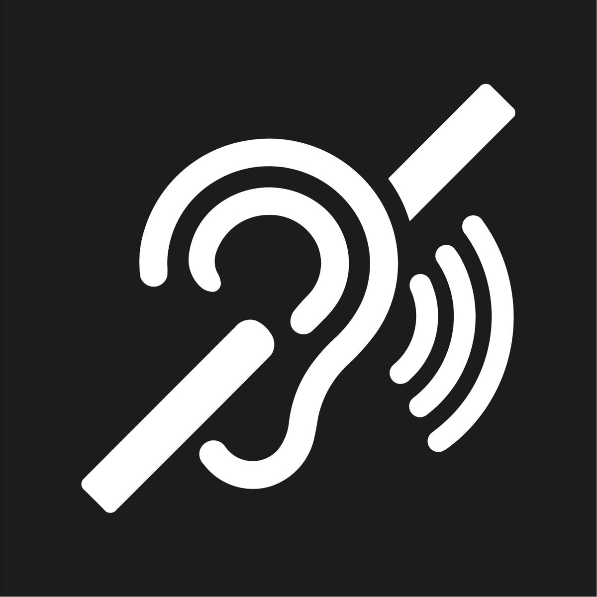 Deaf Hearing access icon Vinyl Decal sticker car laptop vinyl sticker ...