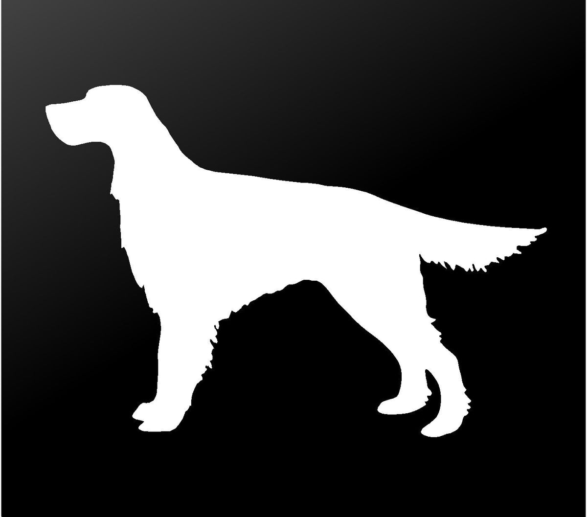 Irish Setter Vinyl Decal Car Window Laptop Red Setter Dog Silhouette S ...