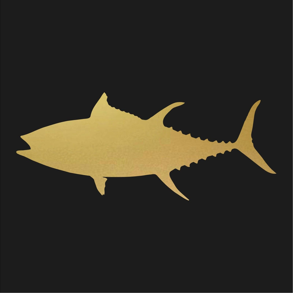 Tuna Fish vinyl decal Silhouette outline laptop car sticker – Kandy ...