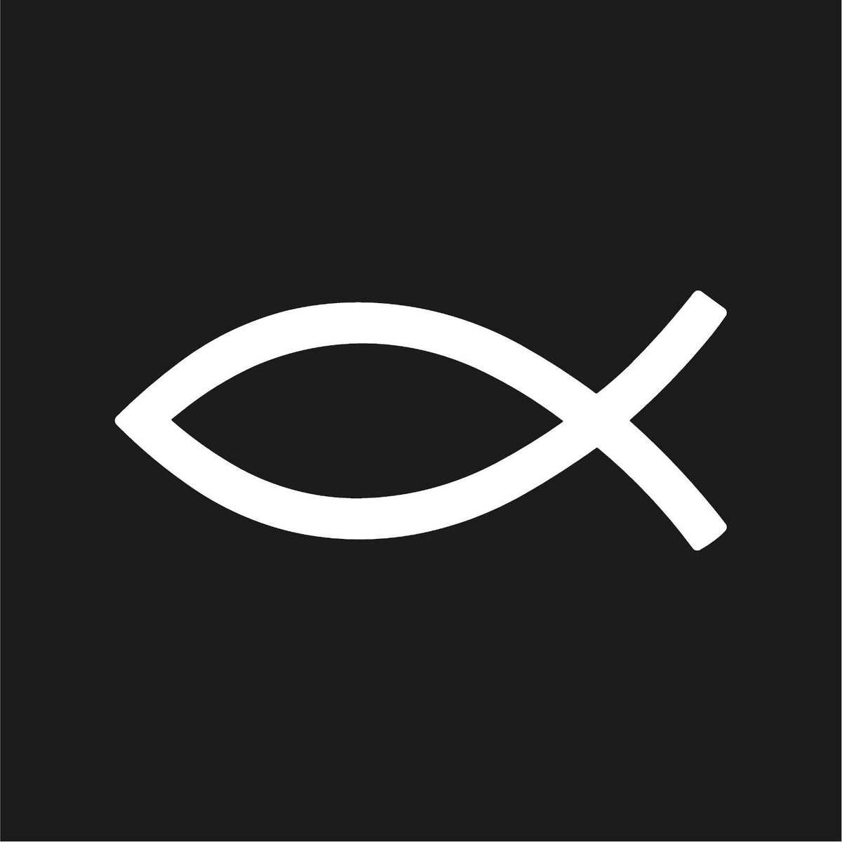 Jesus Fish Decal Jesus Sticker Christian Fish Symbol Car Sticker ...