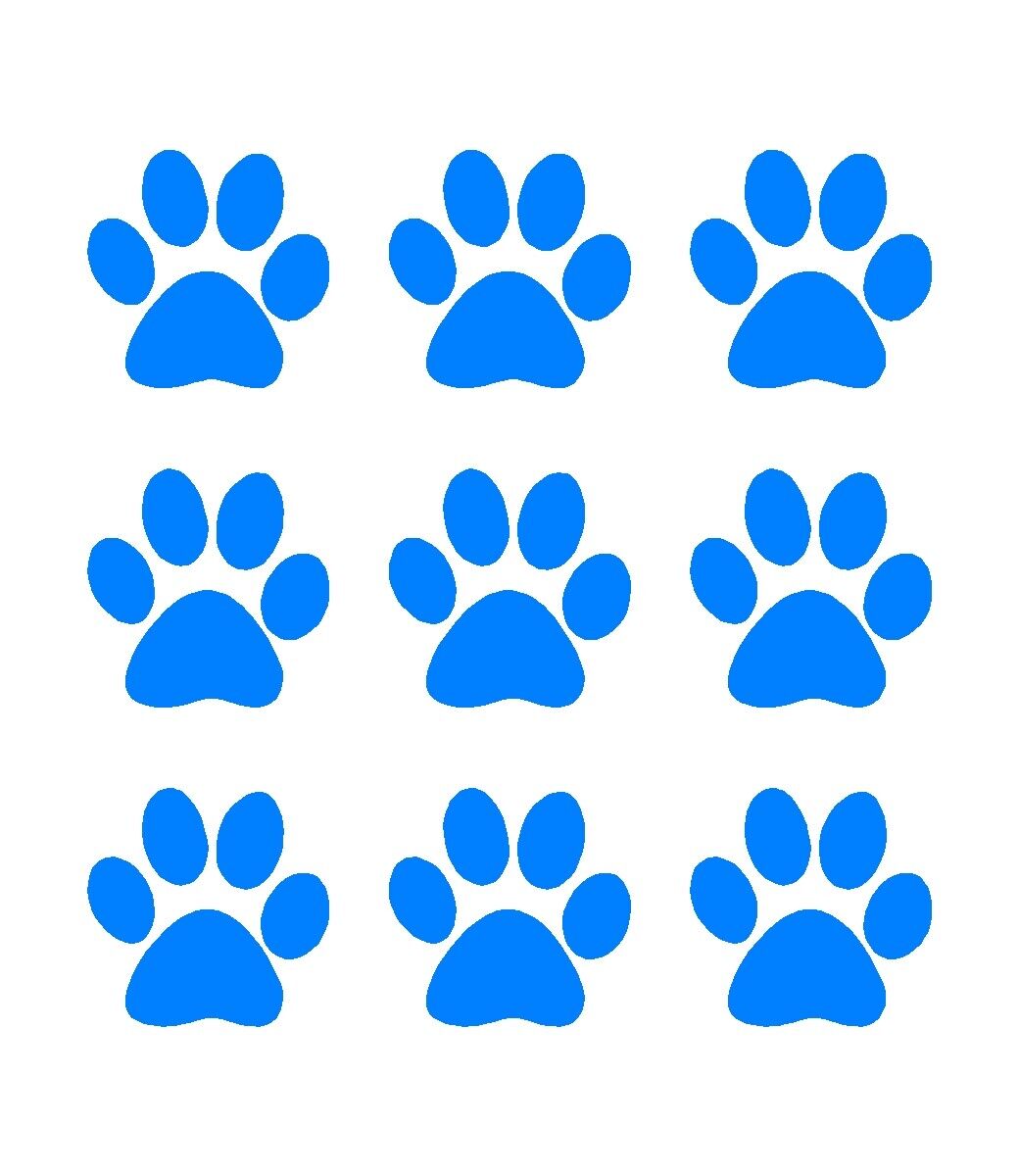 Pet Paws Animal Prints Vinyl Decal Sticker Set of 9 – Kandy Vinyl Shop