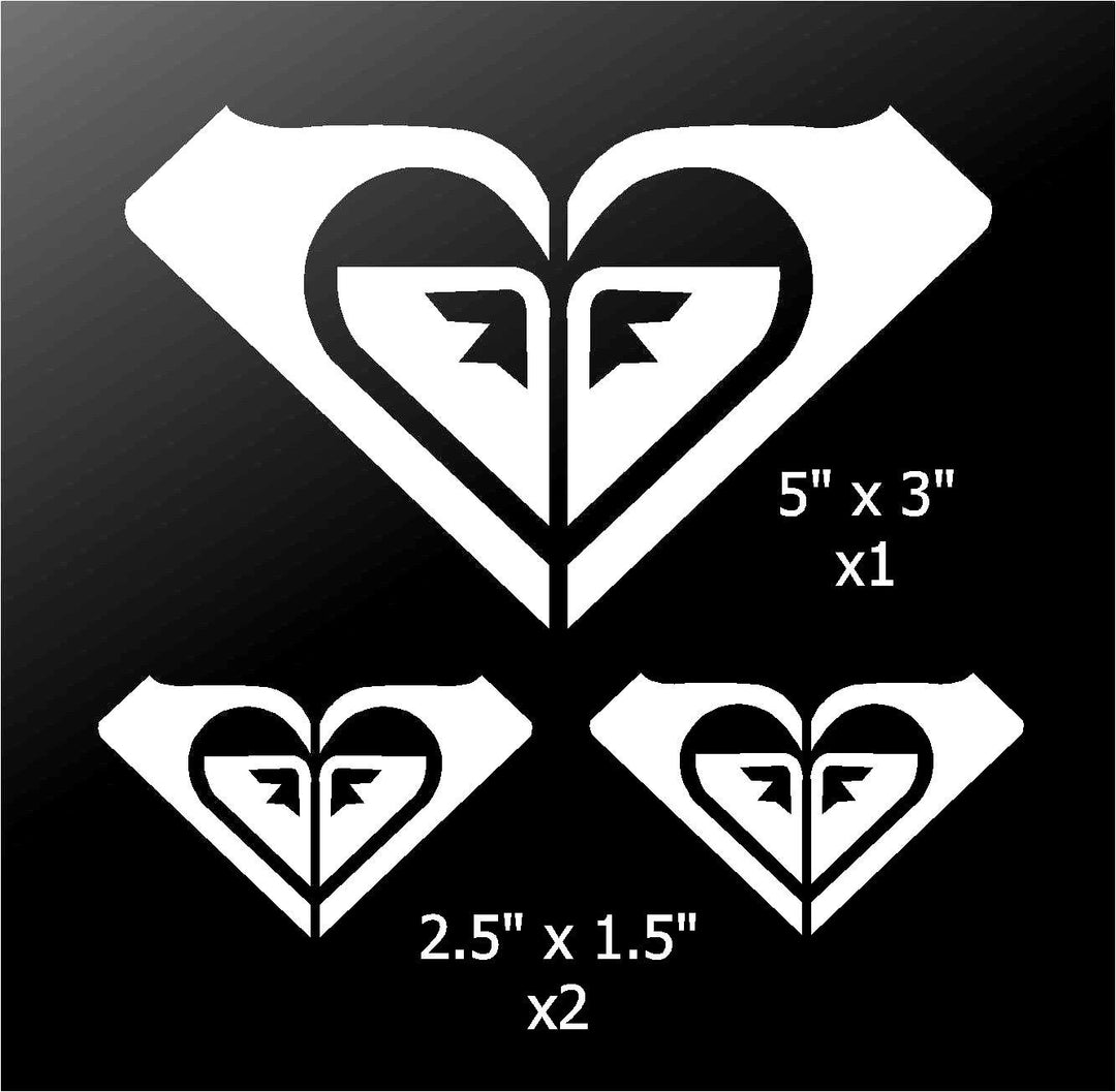 Roxy Logo Surf Girl Vinyl Decals Car Window Laptop Surfboard Stickers ...