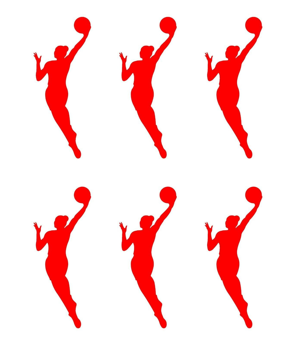 Small WNBA Vinyl Decals Phone Laptop Small Stickers WNBA Set of 6 ...