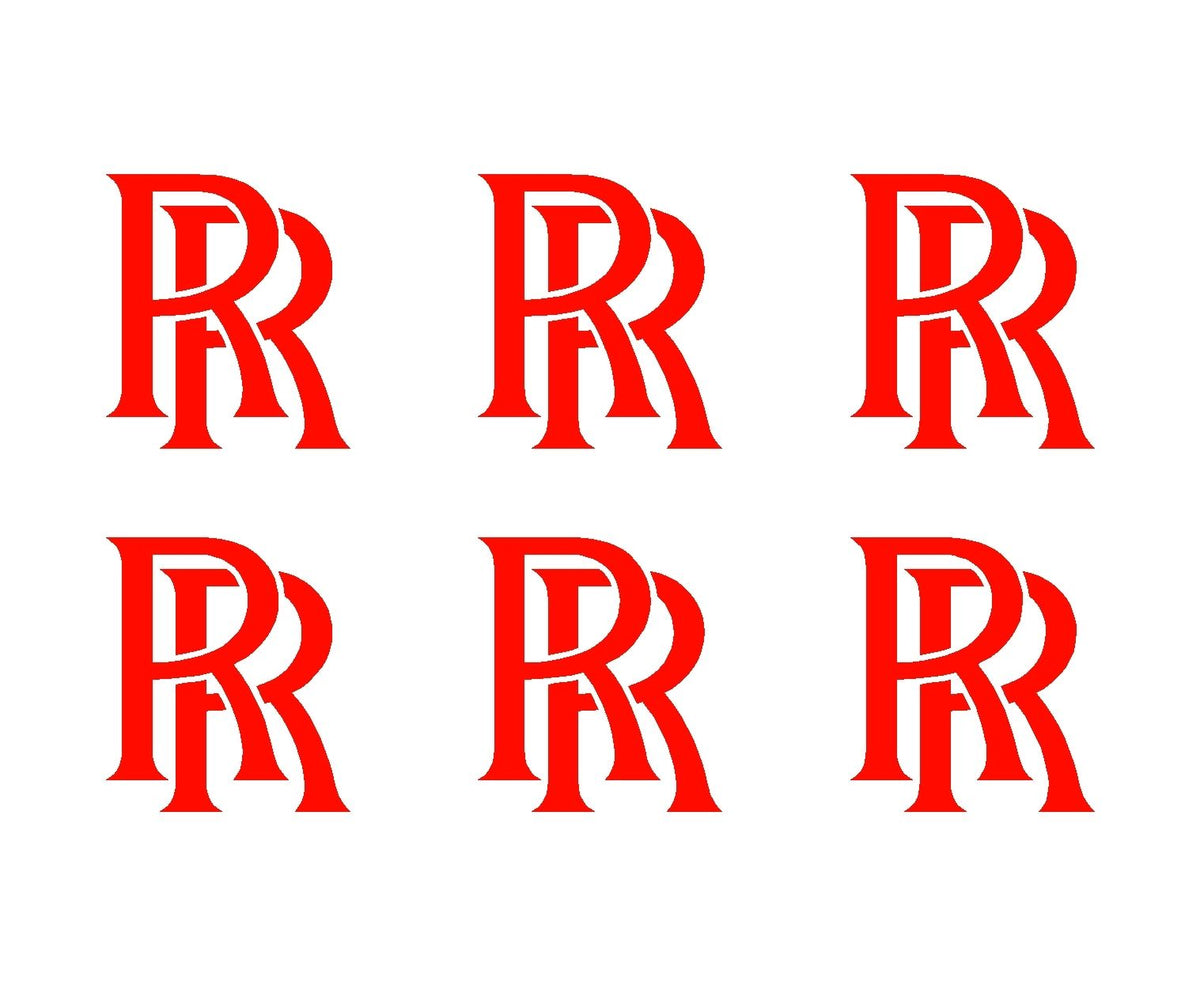 Rolls Royce Logo Vinyl Decals Phone Laptop Dash Small 2" Stickers Set ...