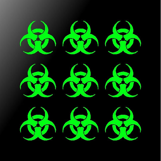 Copy of Biohazard Logo Vinyl Decals Stickers Set of 9 – Kandy Vinyl Shop